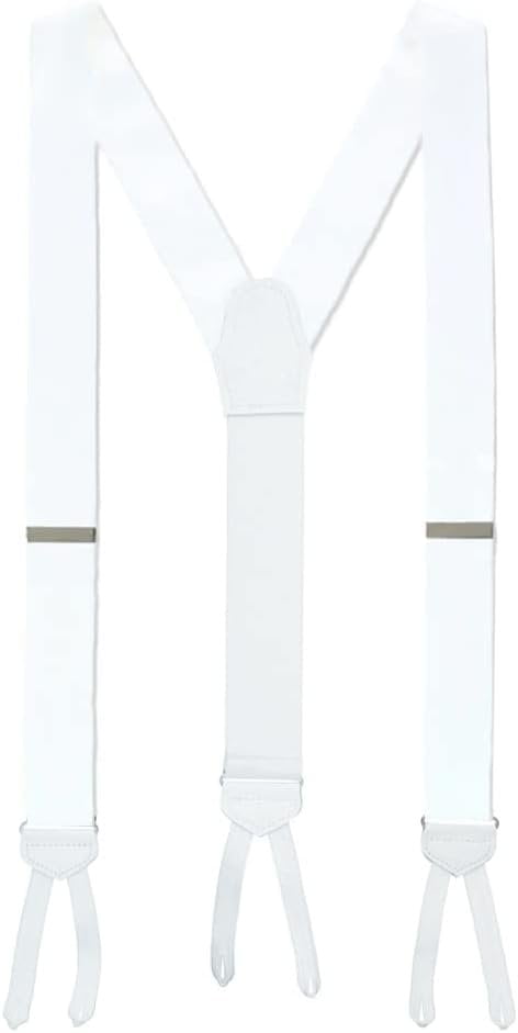 SuspenderStore Elegant Silk Suspenders - 1.38-Inch Wide - Runner End ...