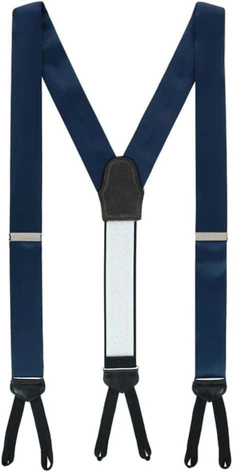 SuspenderStore Elegant Silk Suspenders - 1.38-Inch Wide - Runner End ...