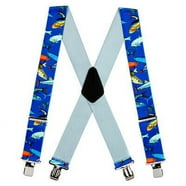 SuspenderStore Tape Measure Suspenders - 2-Inch Wide Elastic - Gator ...
