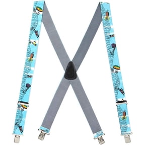 SuspenderStore Tape Measure Suspenders - 2-Inch Wide Elastic - Gator ...