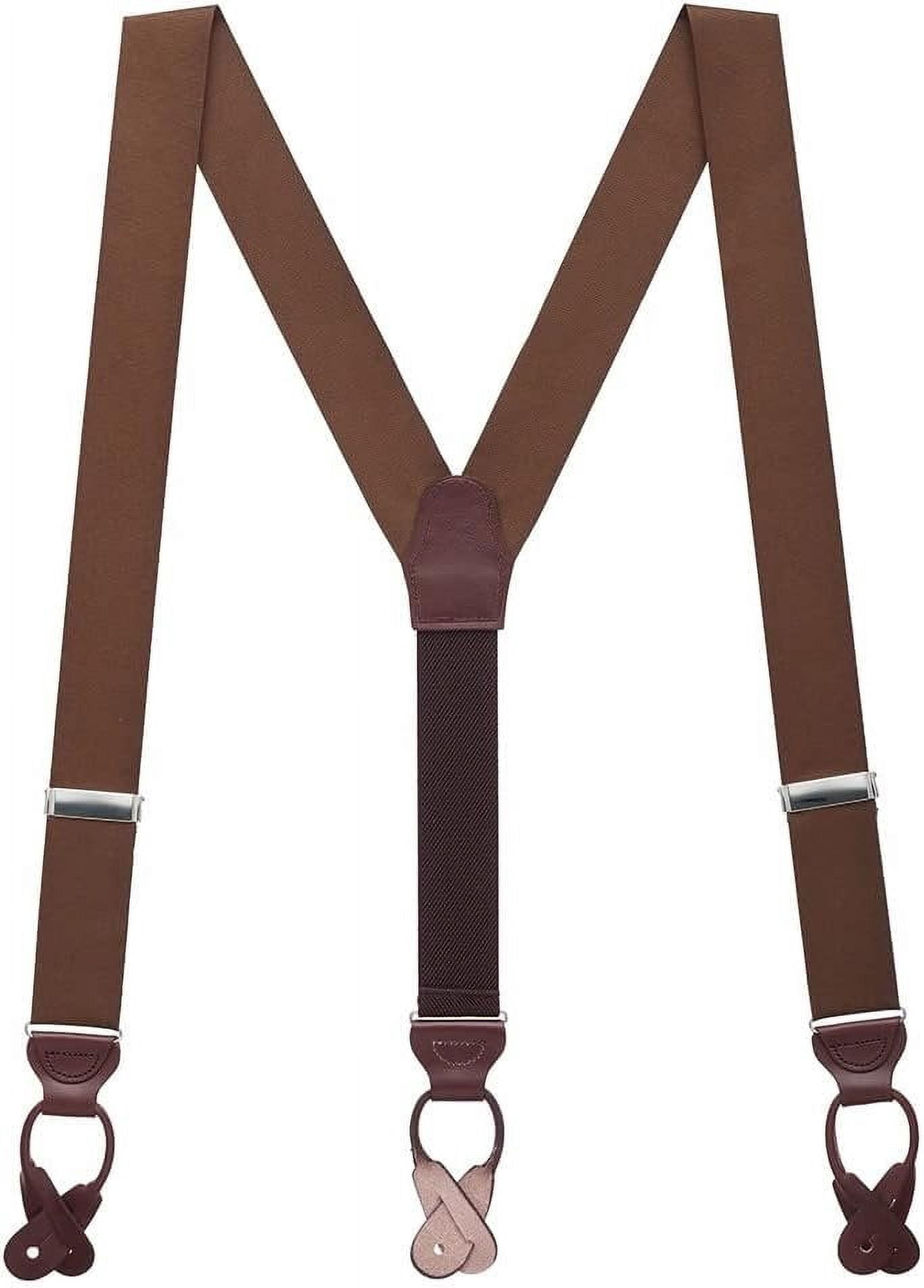 SuspenderStore Grosgrain Solid Color Suspenders -1.38-Inch Wide ...