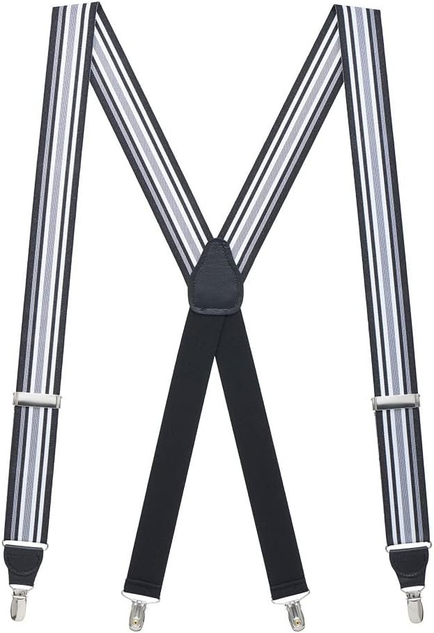 SuspenderStore Grosgrain Solid Color Suspenders - Drop Clip Attachment ...