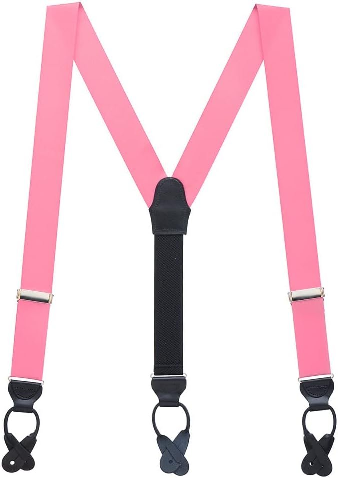 SuspenderStore Grosgrain Solid Color Suspenders - Drop Clip Attachment ...