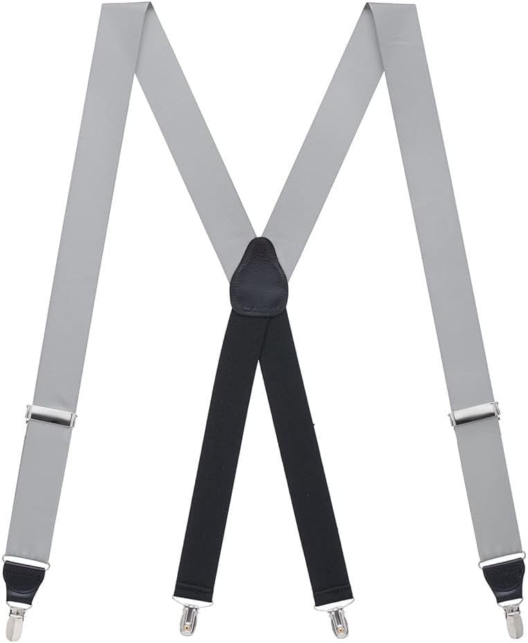 SuspenderStore Grosgrain Solid Color Suspenders - Drop Clip Attachment ...