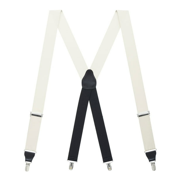 SuspenderStore Grosgrain Solid Color Suspenders - Drop Clip Attachment ...