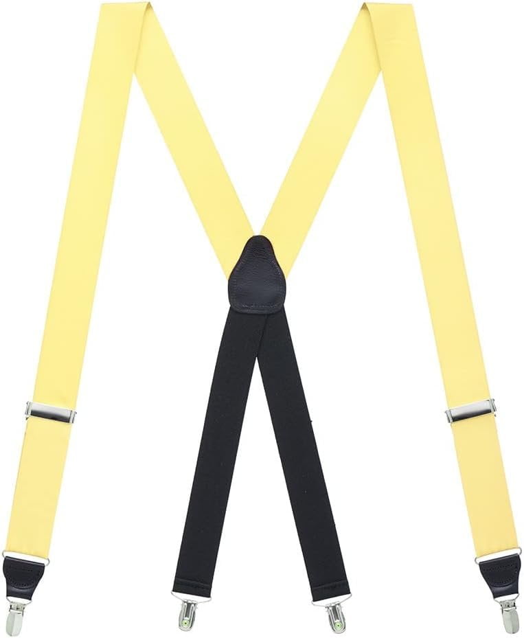 SuspenderStore Grosgrain Solid Color Suspenders - Drop Clip Attachment ...