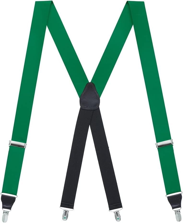SuspenderStore Grosgrain Solid Color Suspenders - Drop Clip Attachment ...