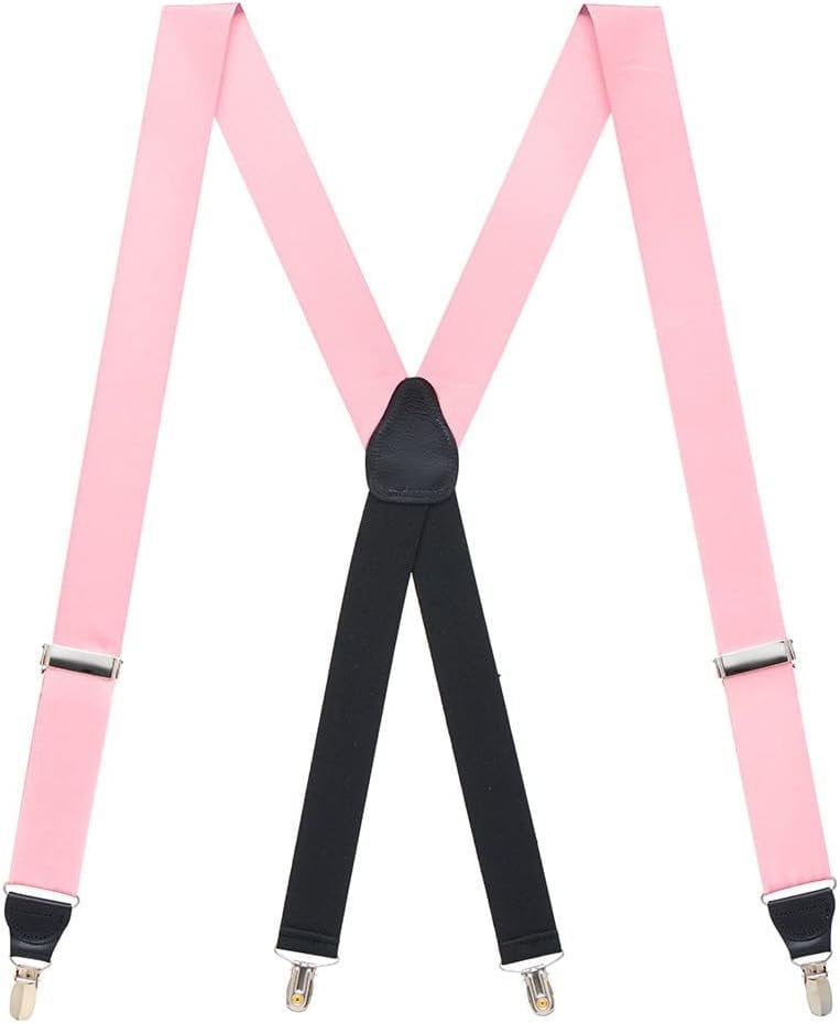 SuspenderStore Grosgrain Solid Color Suspenders - Drop Clip Attachment ...
