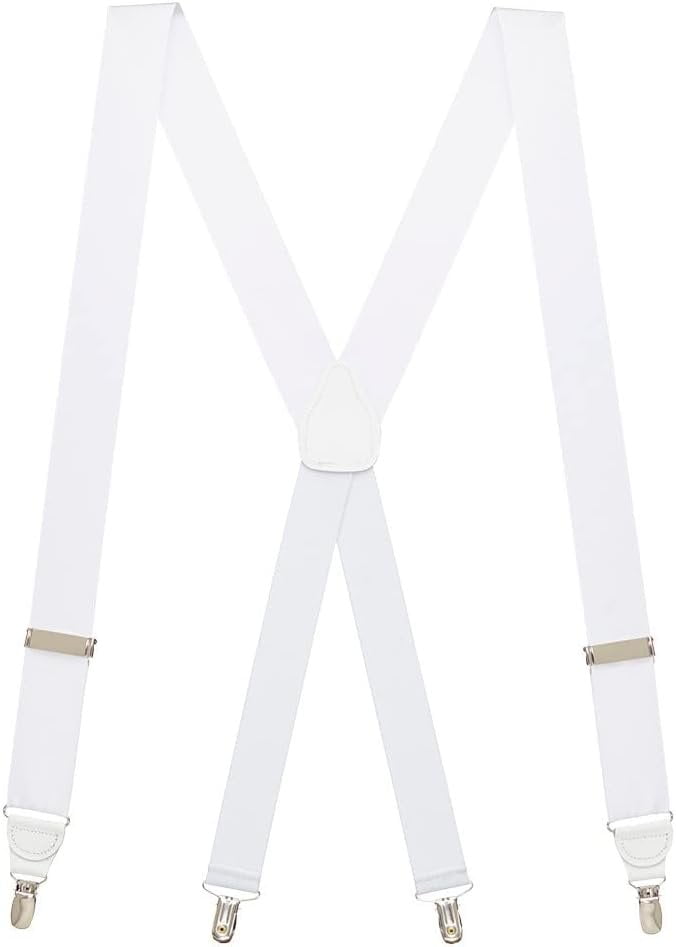 SuspenderStore Grosgrain Solid Color Suspenders - Drop Clip Attachment ...