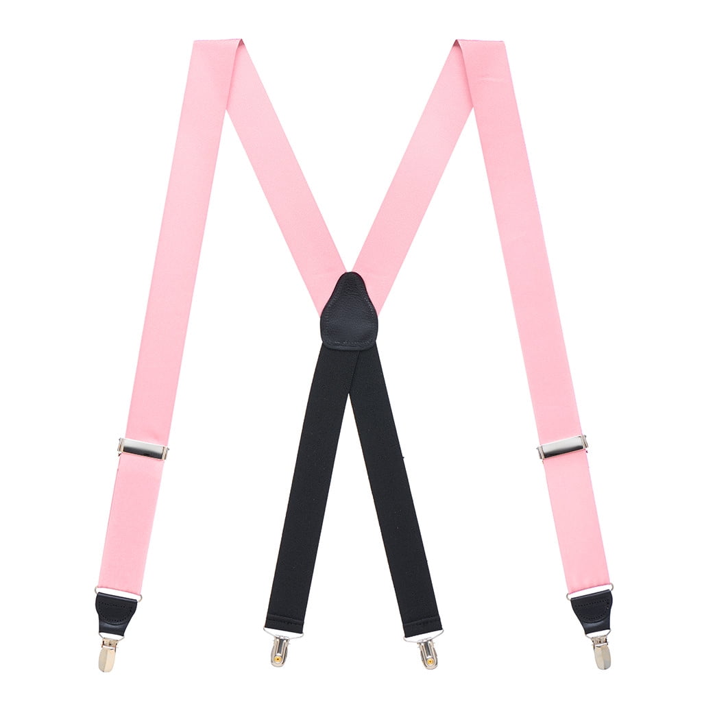 SuspenderStore Grosgrain Solid Color Suspenders - Drop Clip Attachment ...