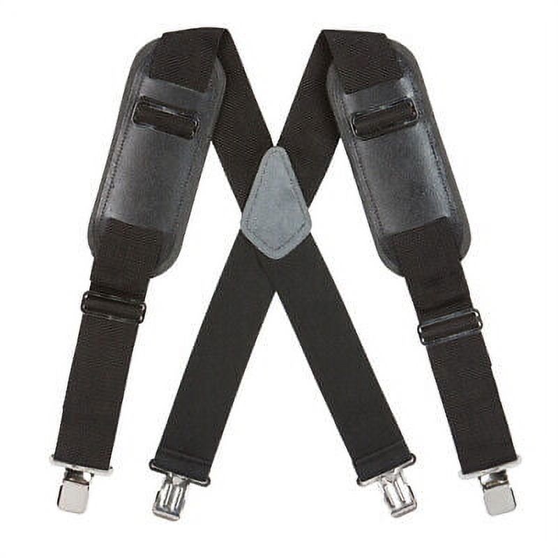 SuspenderStore Heavy-Duty Black Support Suspenders - Gator Clip - 4 ...