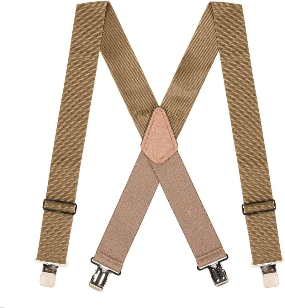 SuspenderStore Heavy Duty No-Stretch Work Suspenders -Clip- 4 Colors ...