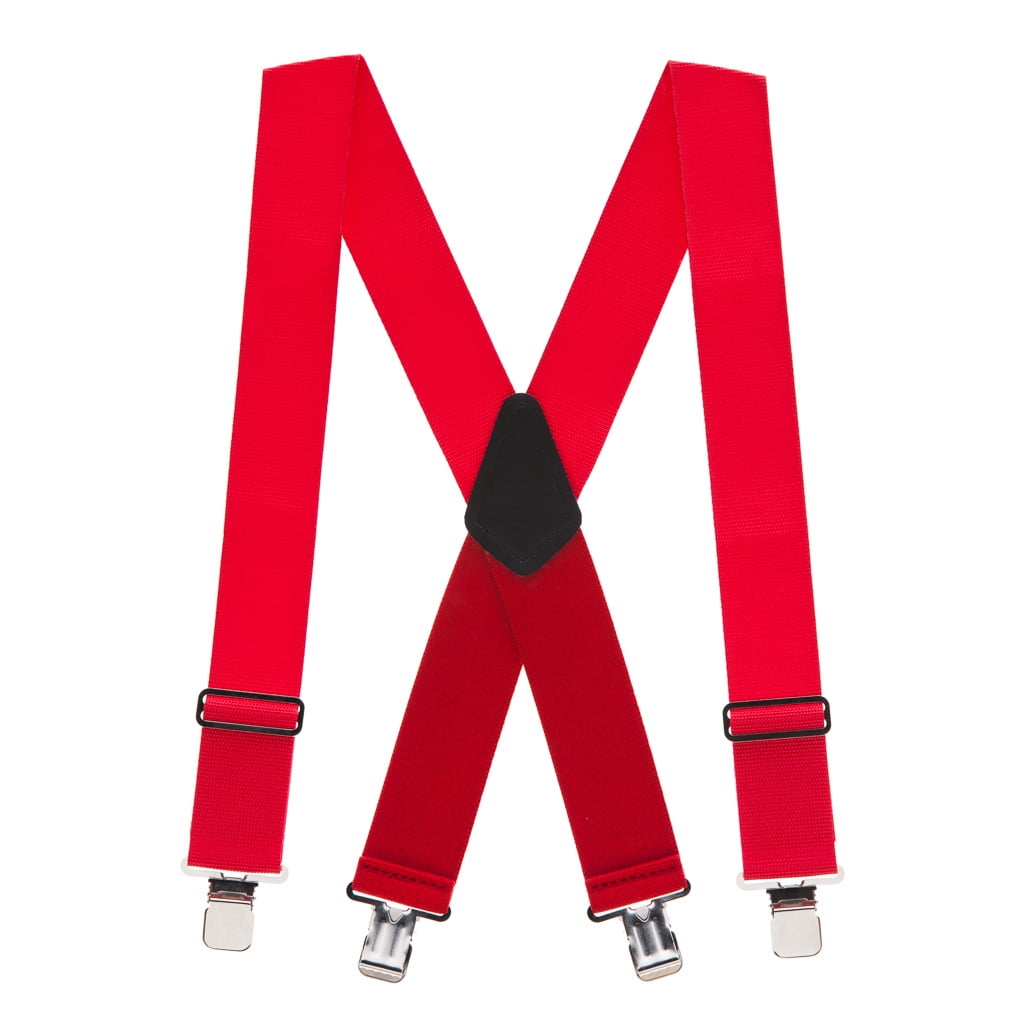 SuspenderStore Heavy Duty No-Stretch Work Suspenders -Clip- 4 Colors ...