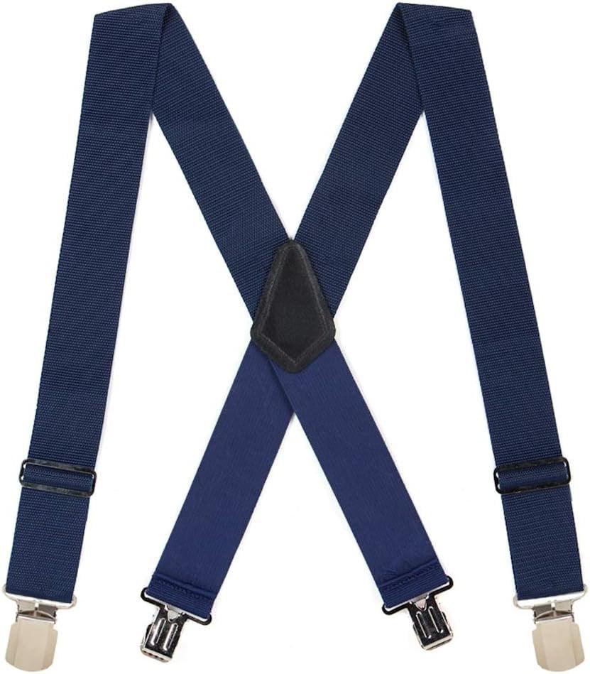 SuspenderStore Heavy Duty Work Suspenders - 2-Inch Wide Straps - Pin ...