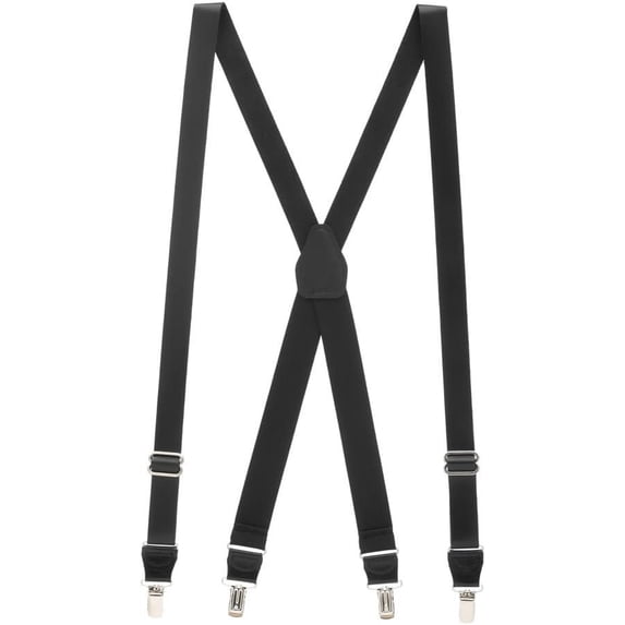 Suspender Store Plain Leather Suspenders - 1-Inch Wide Straps - Clip ...