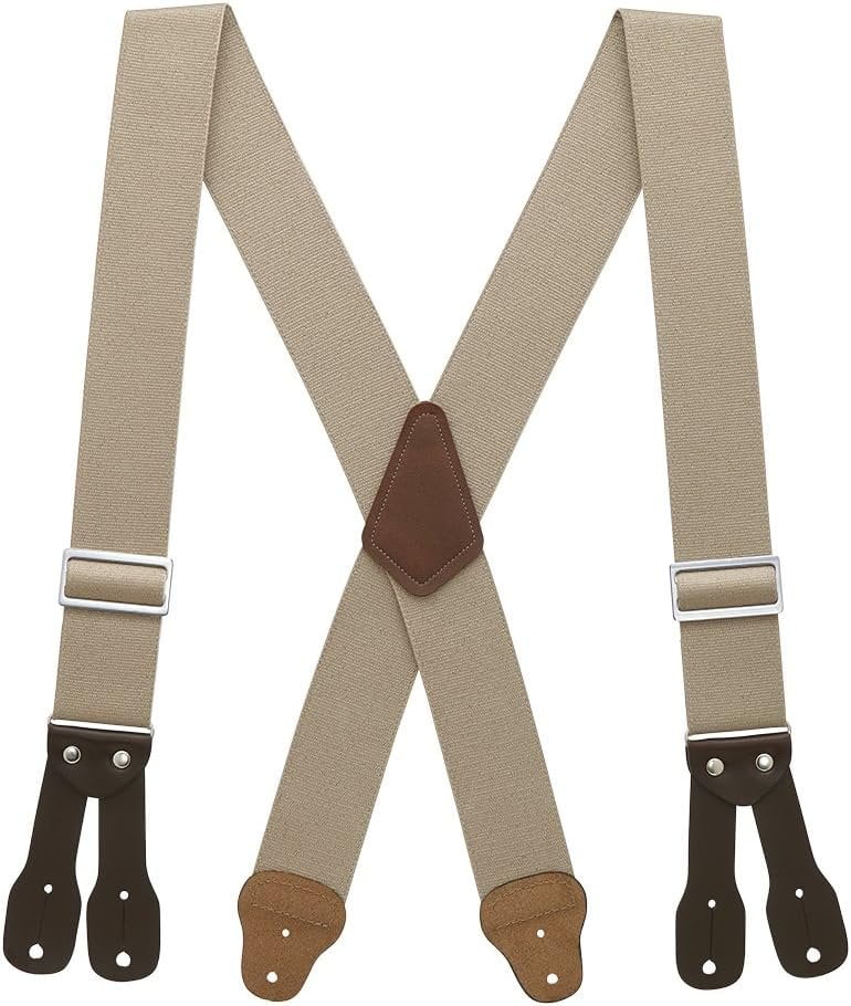 SuspenderStore Logger Suspenders - Low Stretch, Button - 5 Colors & 4 ...