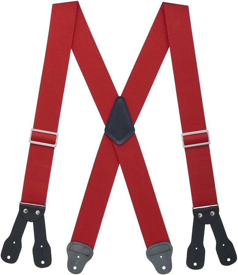 SuspenderStore Logger Suspenders - Low Stretch, Button - 5 Colors & 4 ...