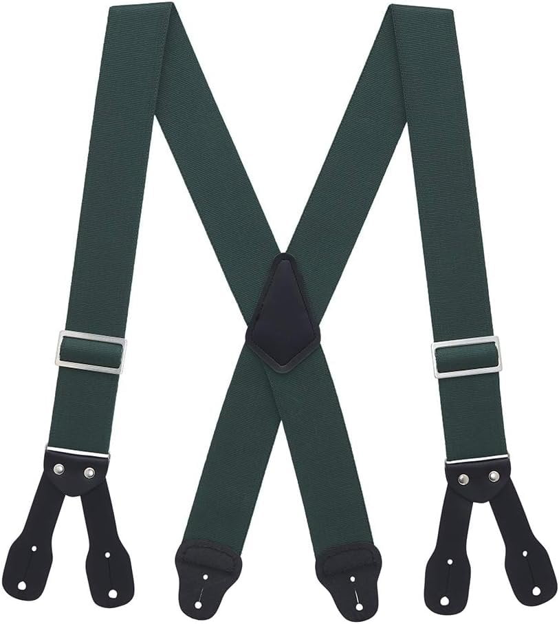 SuspenderStore Logger Suspenders - Low Stretch, Button - 5 Colors & 4 ...