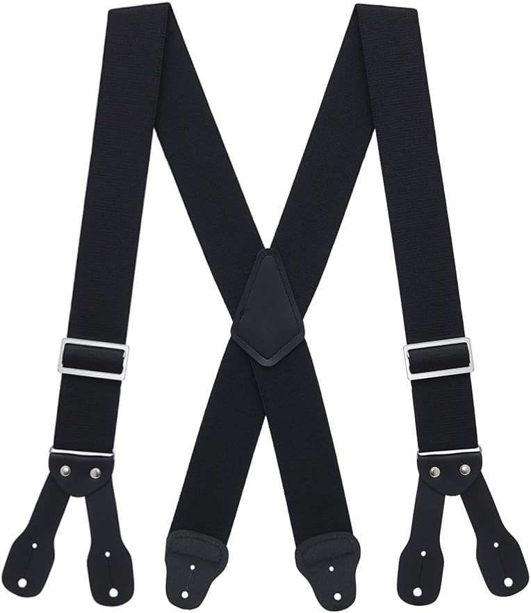 SuspenderStore Logger Suspenders - Low Stretch, Button - 5 Colors & 4 ...