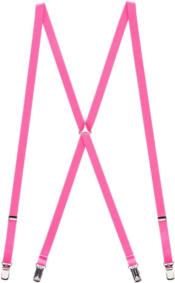 SuspenderStore Neon Skinny Novelty Suspenders, Clip (3 Sizes, 7 Colors ...