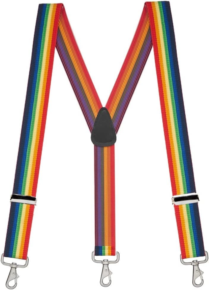 SuspenderStore Novelty Print Suspenders-1.5" Wide, Trigger Snap-4 Sizes ...