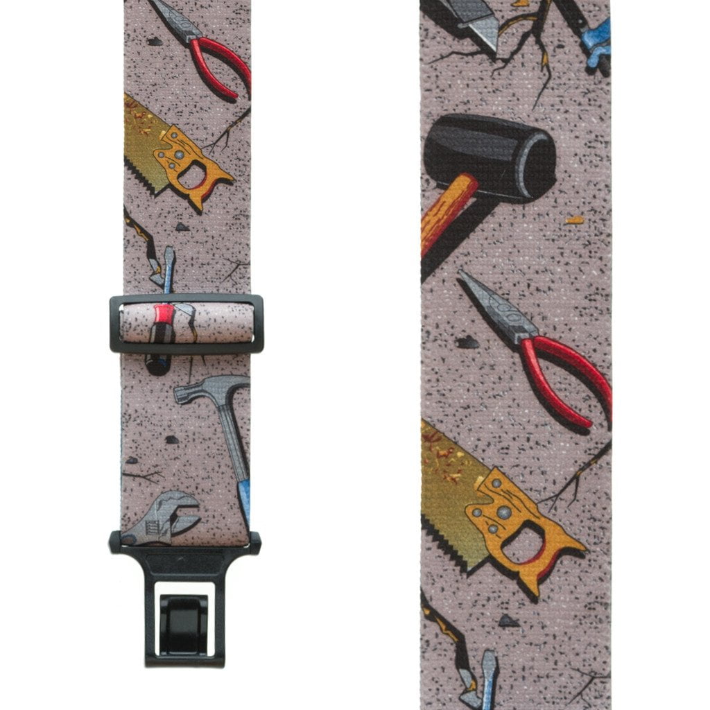 SuspenderStore Perry Hand Tools On Grey Suspenders - Belt Clip - 3 ...
