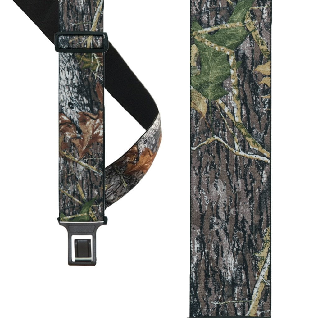 SuspenderStore Perry Side Belt Clip Suspenders - Mossy Oak Camouflage ...