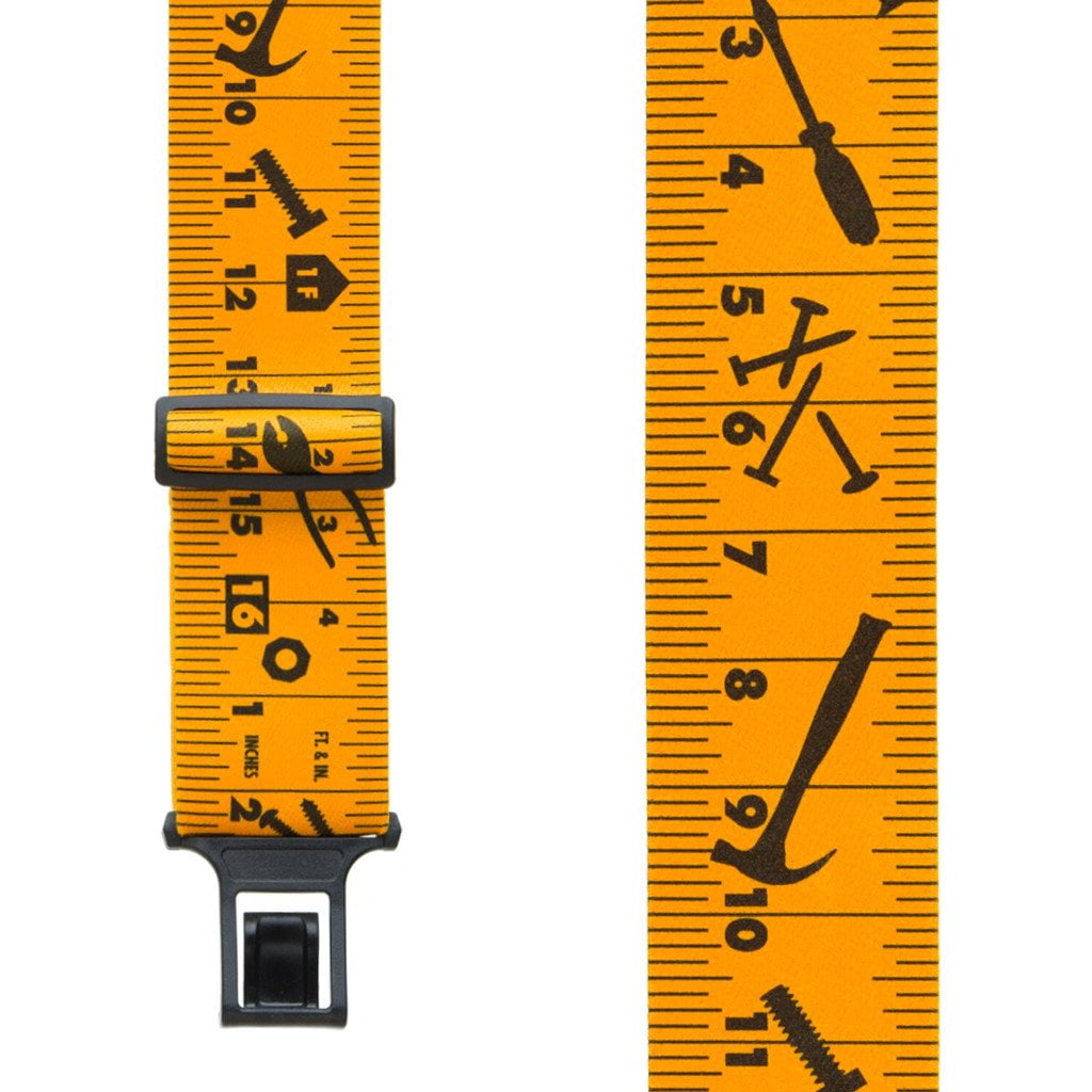 SuspenderStore Perry Tape Measure Suspenders - Belt Clip - 3 Sizes ...