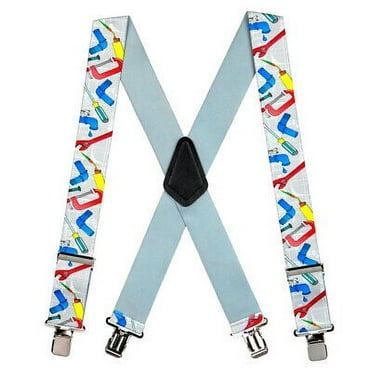 SuspenderStore Tape Measure Suspenders - 2-Inch Wide Elastic - Gator ...