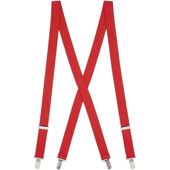 SuspenderStore Solid 1-Inch Elastic Suspenders - Small Pin Clip - Many ...
