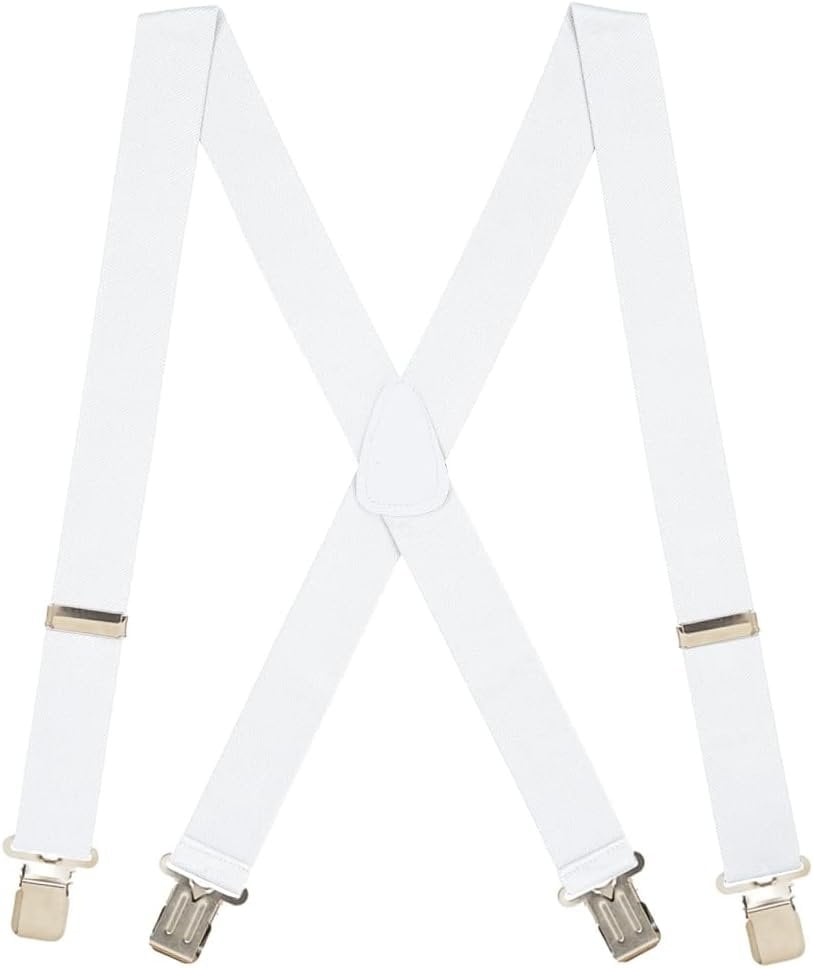 SuspenderStore Solid Color Suspenders -1.5-Inch Wide Elastic - Gator ...