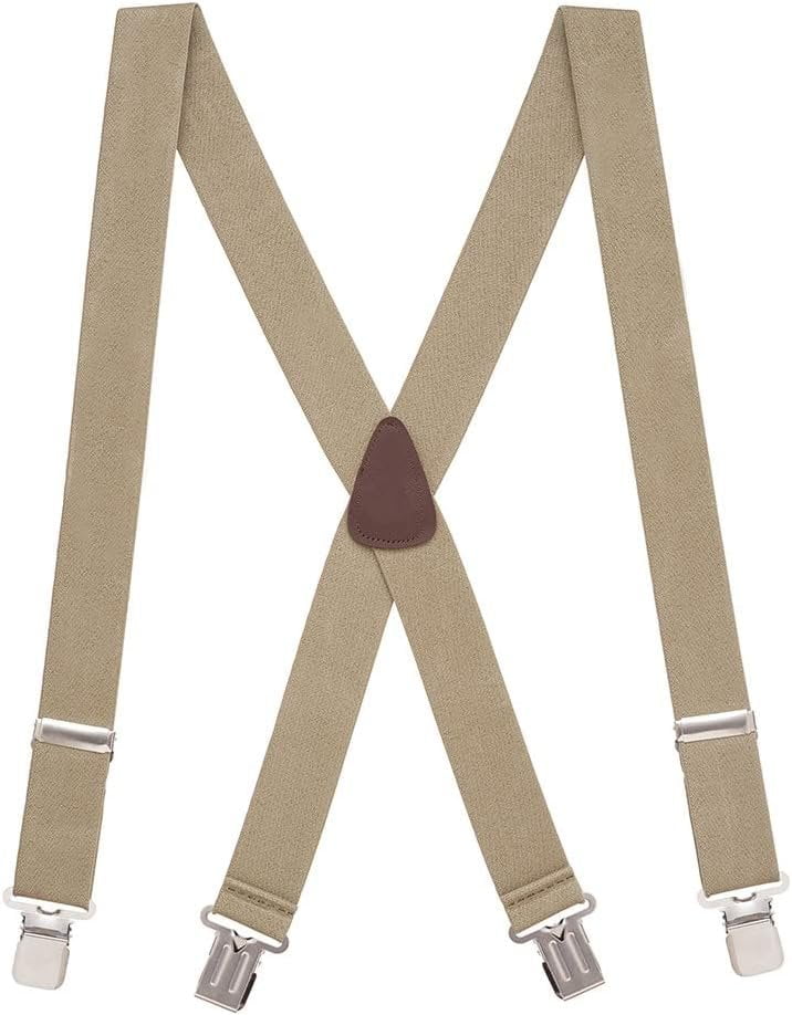 SuspenderStore Solid Color Suspenders -1.5-Inch Wide Elastic - Gator ...