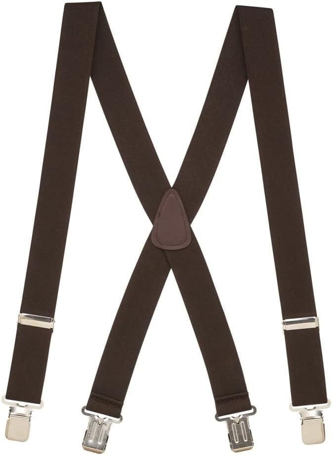 SuspenderStore Solid Color Suspenders -1.5-Inch Wide Elastic - Gator ...