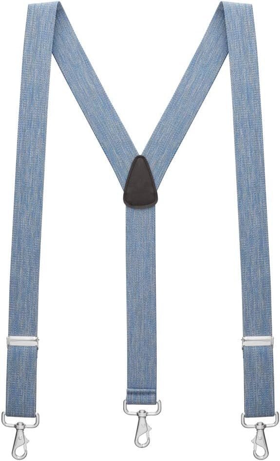SuspenderStore Solid Color Suspenders -1.5-Inch Wide Elastic - Trigger ...
