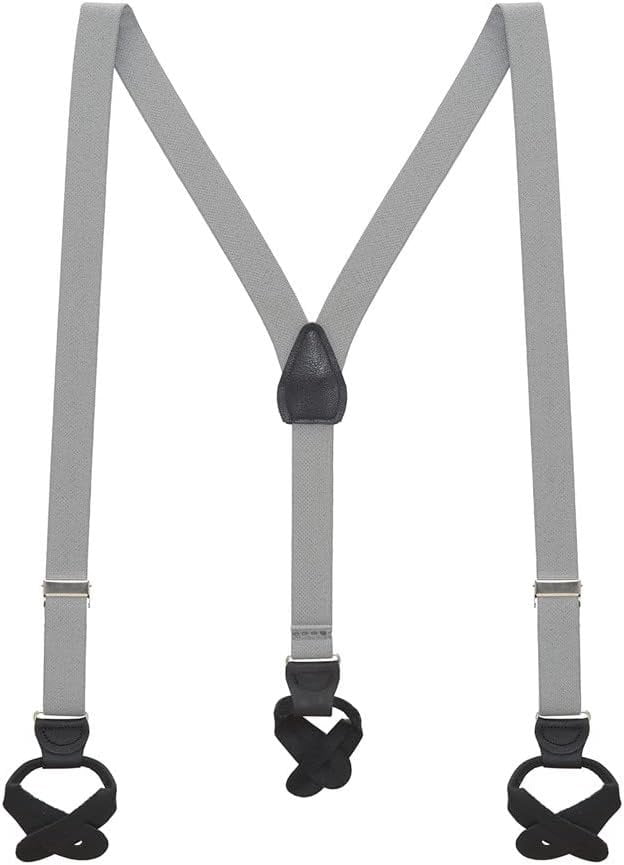 Suspender Store Solid Color Suspenders - 1-Inch Wide Elastic - Y-Back ...