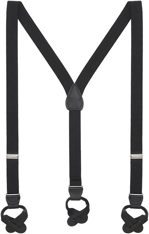 Suspender Store Solid Color Suspenders - 1-Inch Wide Elastic - Y-Back ...