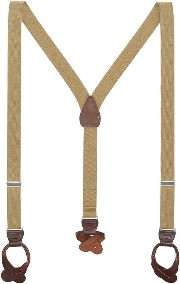 Suspender Store Solid Color Suspenders - 1-Inch Wide Elastic - Y-Back ...