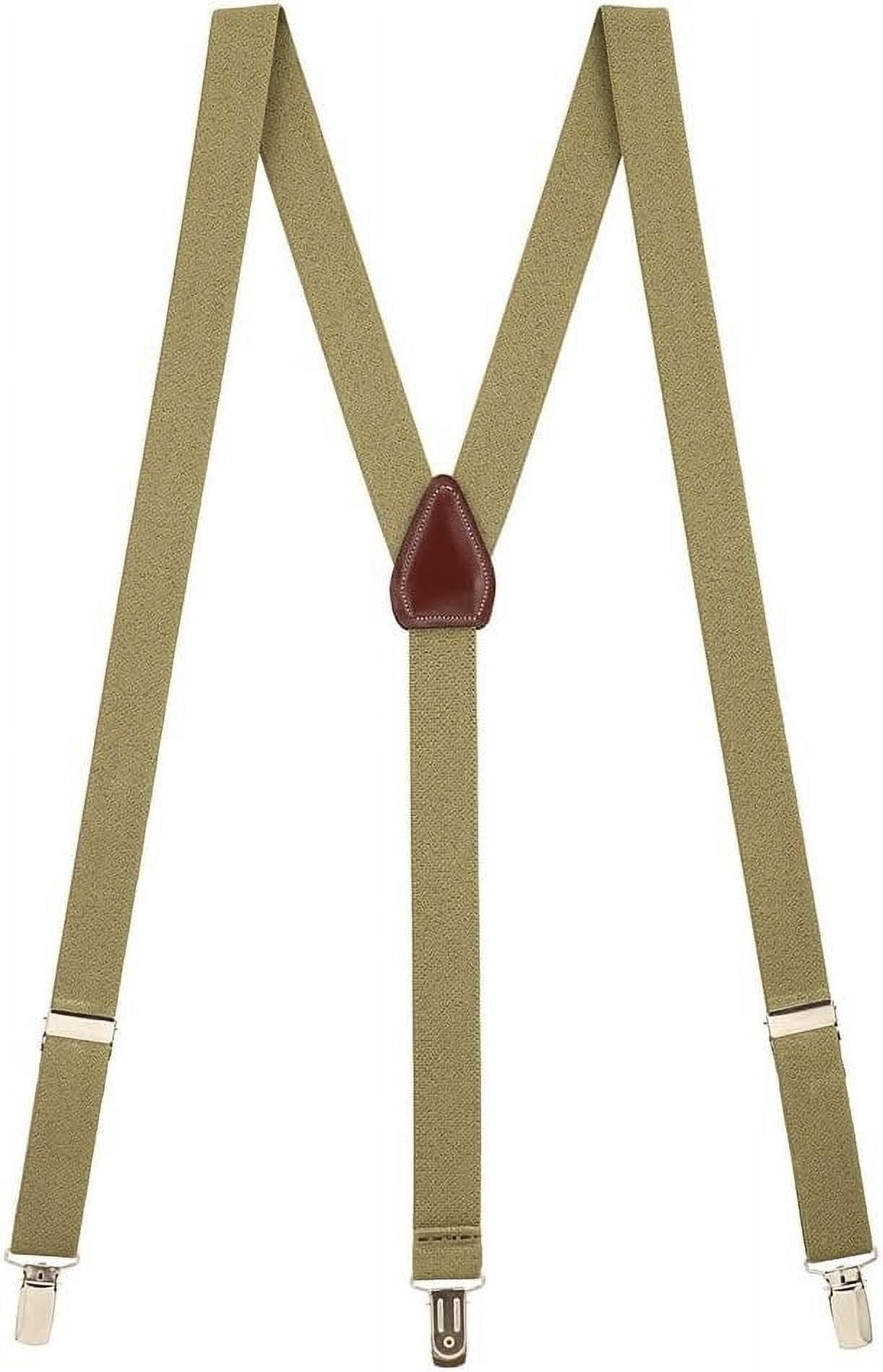 Suspender Store Solid Color Suspenders - 1-Inch Wide Elastic - Y-Back ...