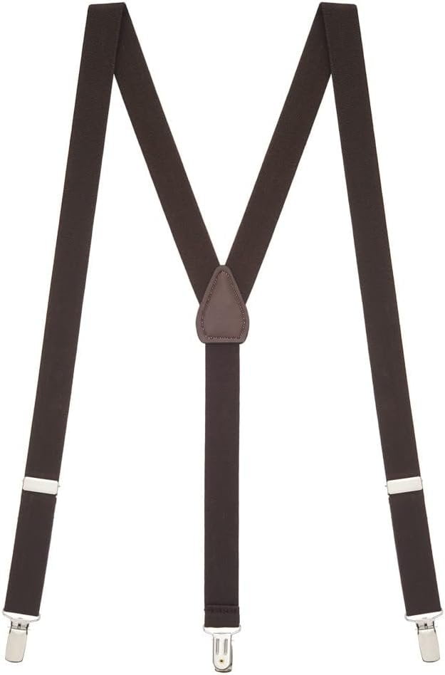 Suspender Store Solid Color Suspenders - 1-Inch Wide Elastic - Y-Back ...