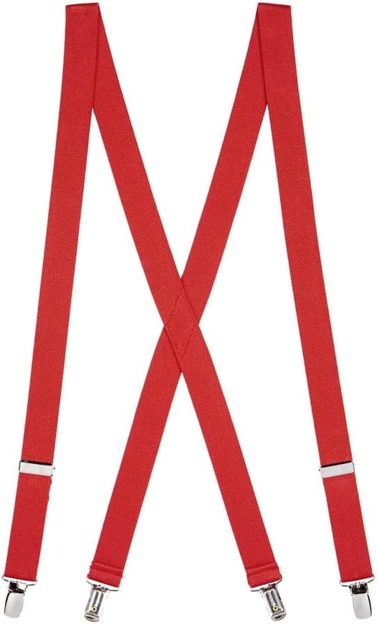 SuspenderStore Solid Colors X-Back Suspenders - 1-Inch Wide Elastic ...