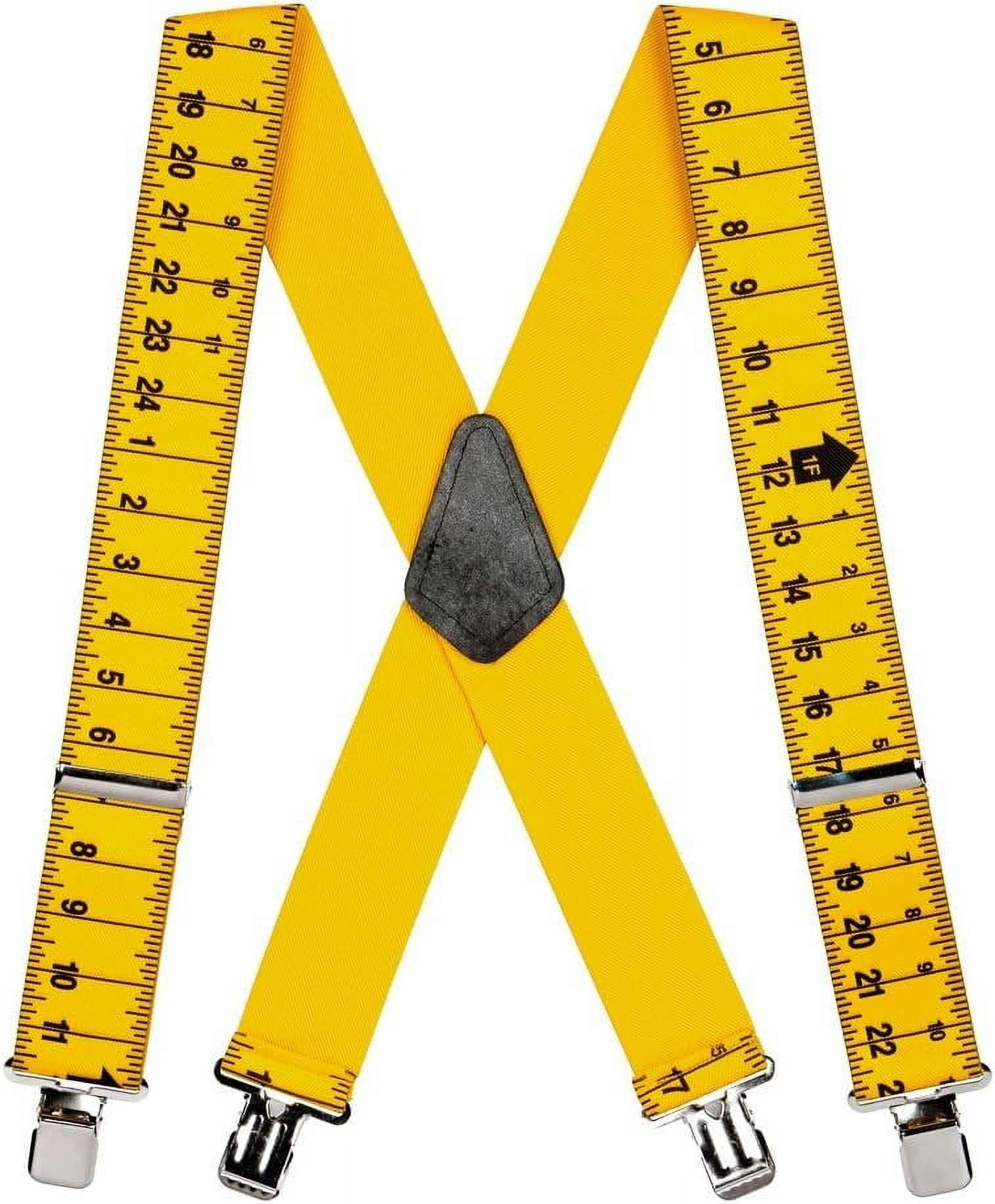 SuspenderStore Tape Measure Suspenders - 2-Inch Wide Elastic - Gator ...