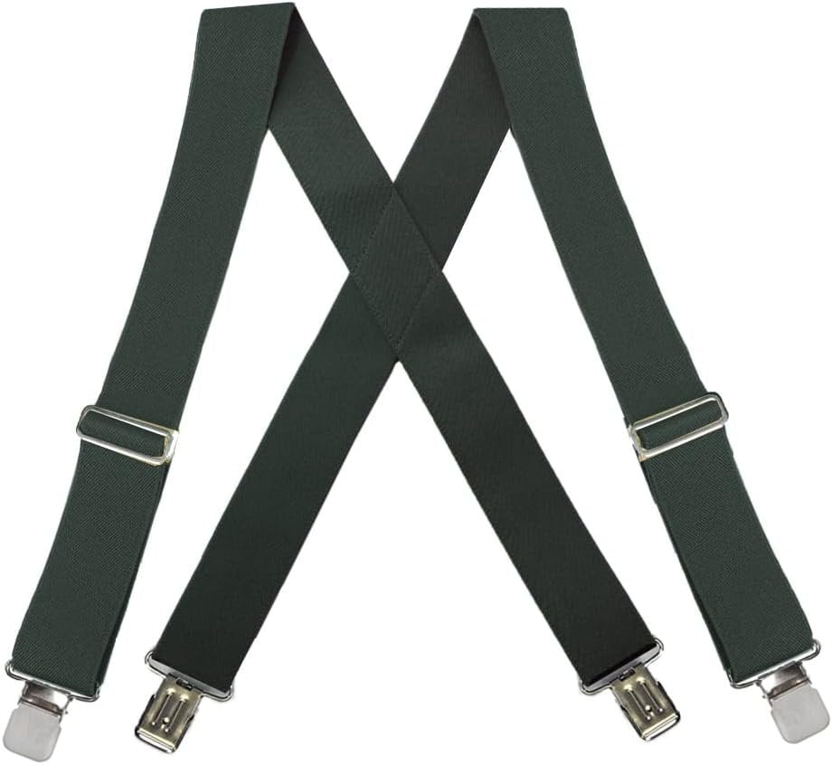 SuspenderStore Welch Gator Clip Logger Suspenders - 2-Inch Wide - 6 ...