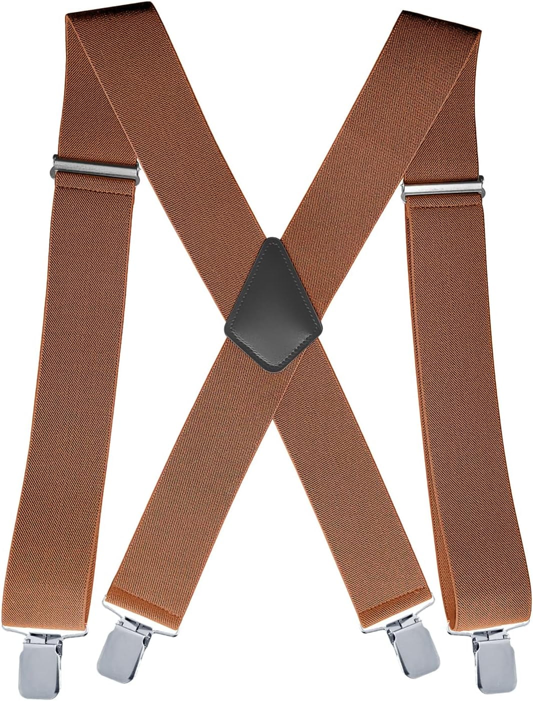 Suspenders for Men Heavy Duty, 2 Inch Wide Adjustable Elastic X Back ...