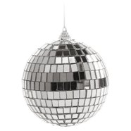 D-GROEE Mirror Disco Ball, Silver Hanging Disco Light Mirror Ball with ...