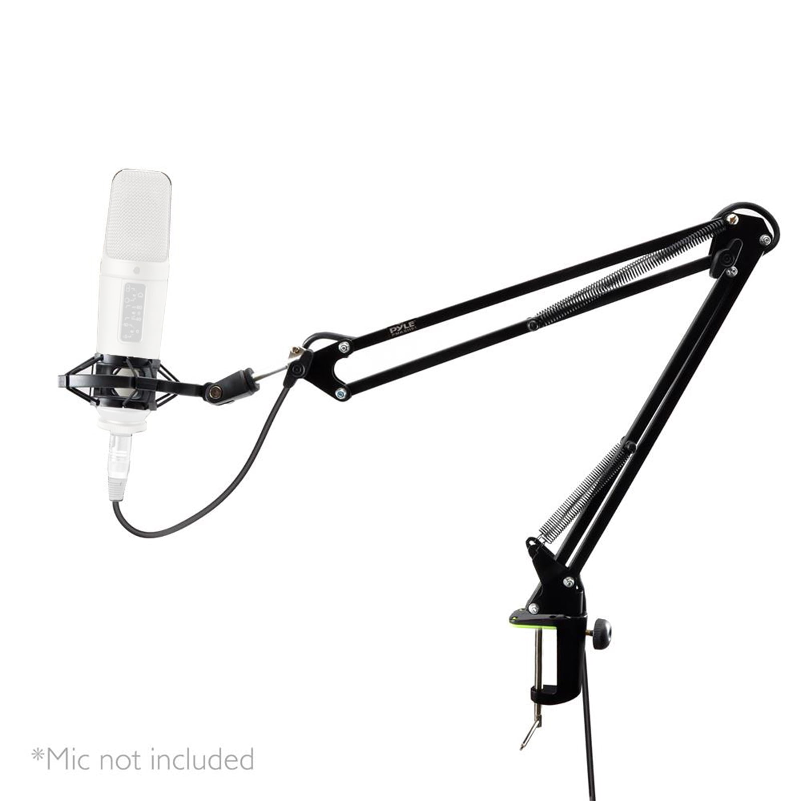 Suspension Microphone Boom Stand - Studio Scissor Arm Mic Mount Holder ...