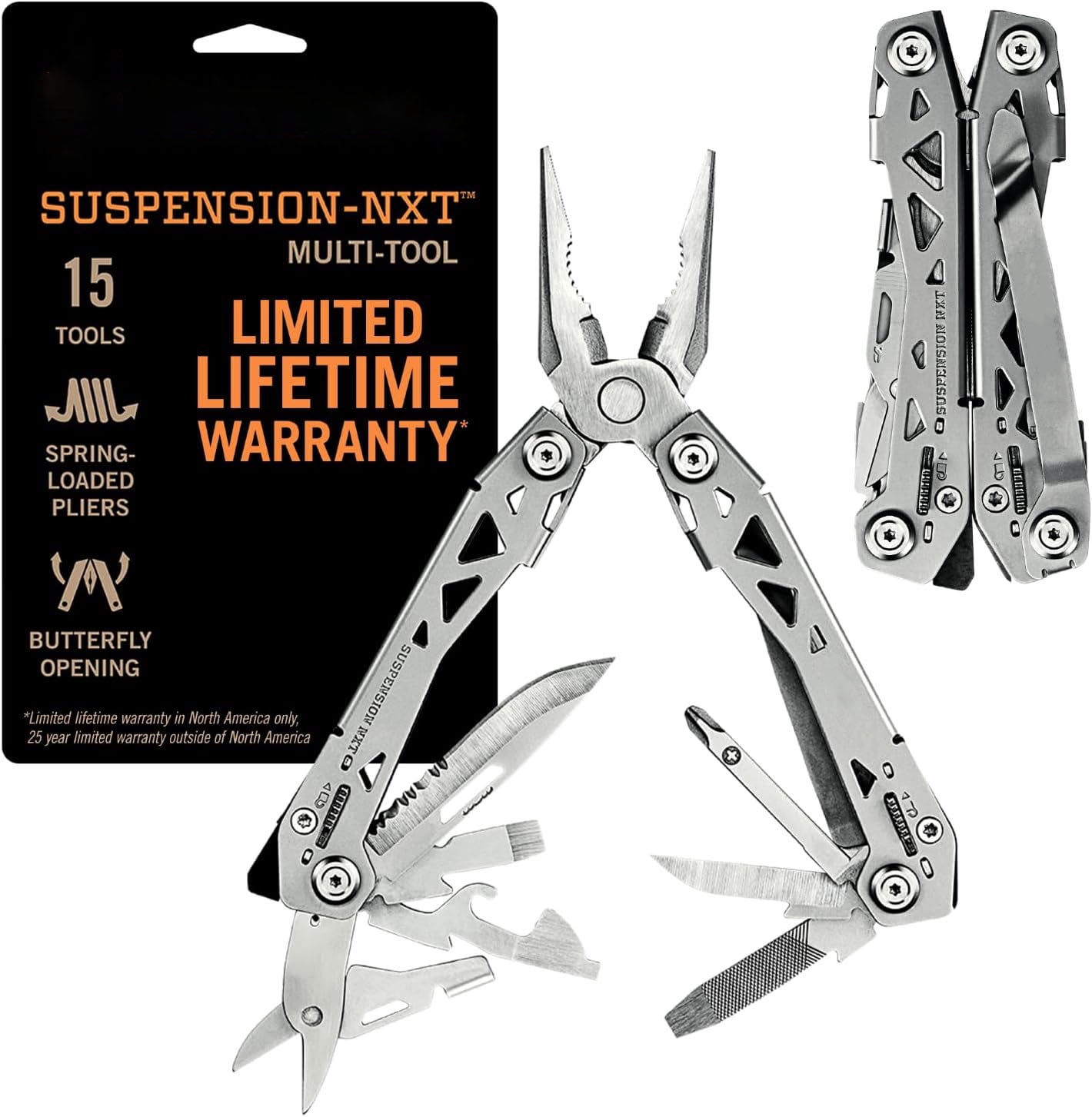 Suspension-NXT 15-in-1 EDC Multi tool with Pocket Knife, Needle Nose ...