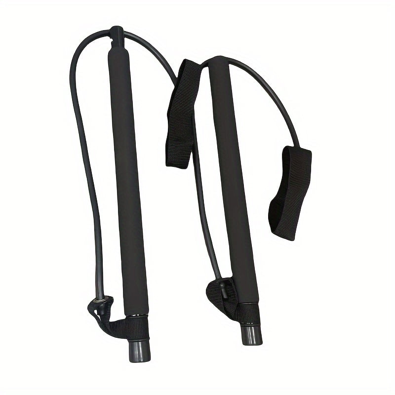 Suspension Trainer Pilates Bar Kit with Resistance Bands, 180lbs ...