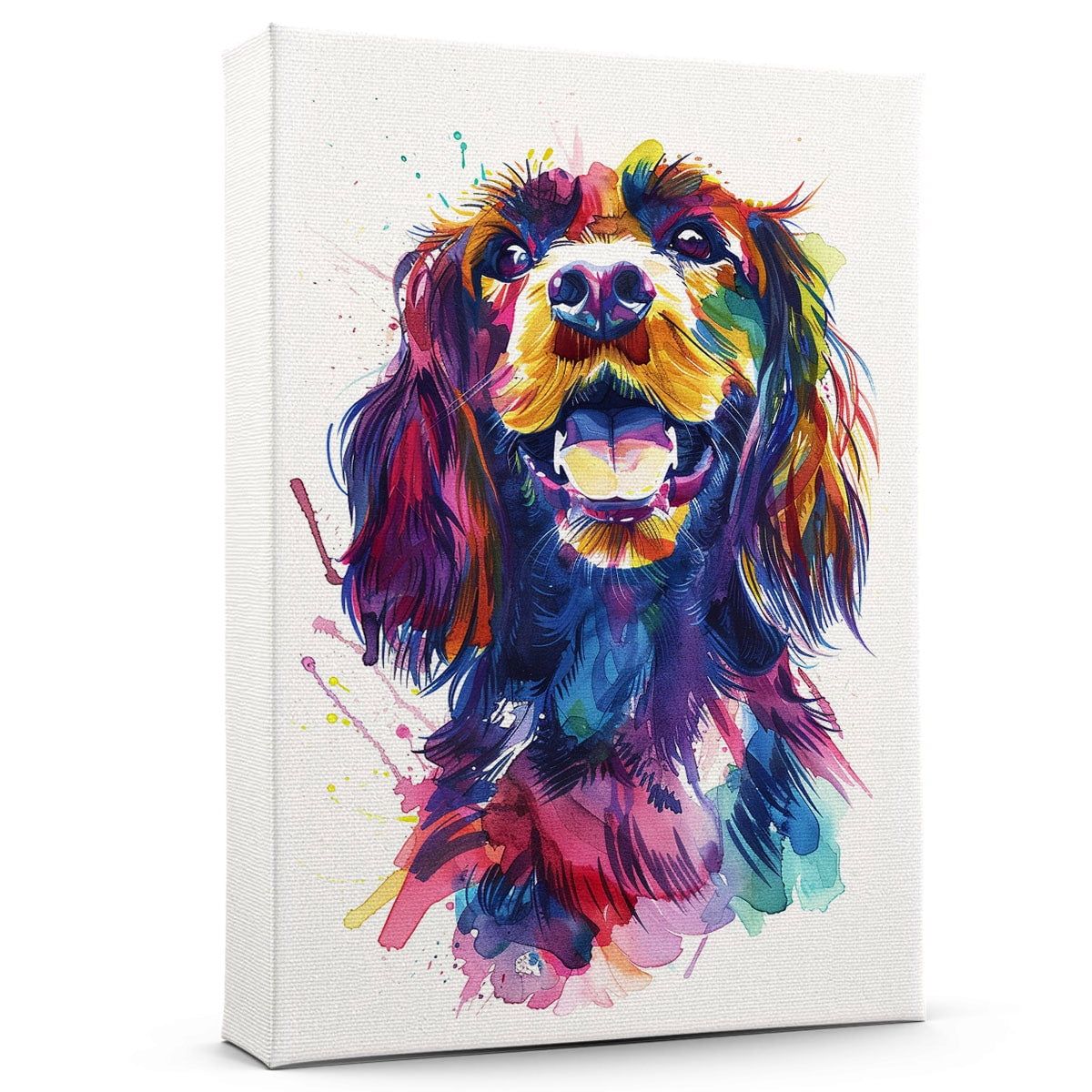 Sussex Spaniel Dog Wall Art Animal Oil Painting On Canvas Poster Dog ...