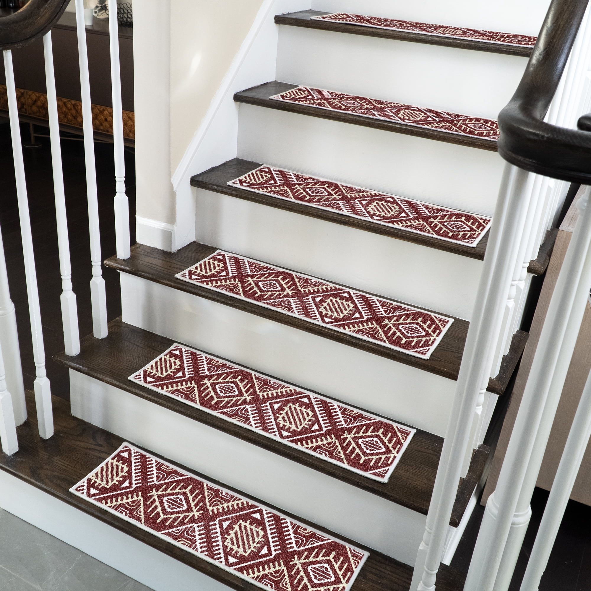 SussexHome Monument Design 9" X 28" Stair Treads - 70 % Cotton Anti ...
