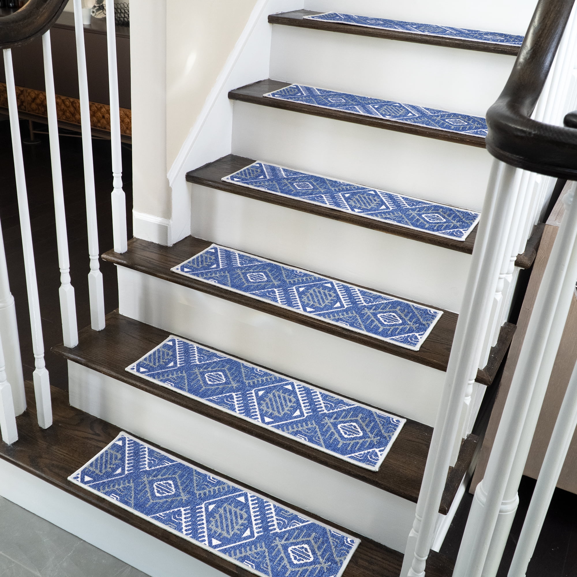 SussexHome Monument Design 9" X 28" Stair Treads - 70 % Cotton Anti ...